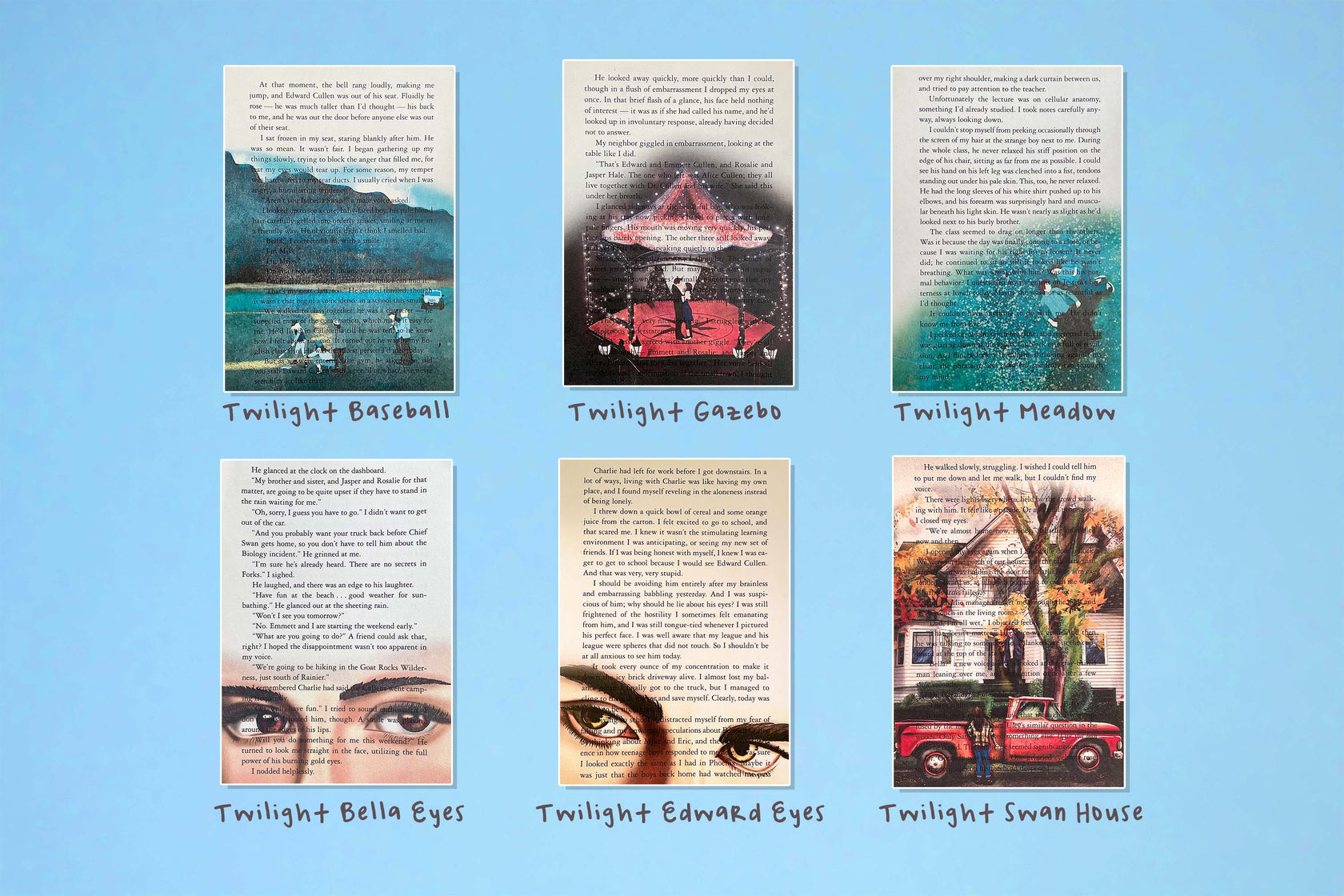 Twilight Inspired Book Page Prints - 5" x 7" – Nostalgia Noted